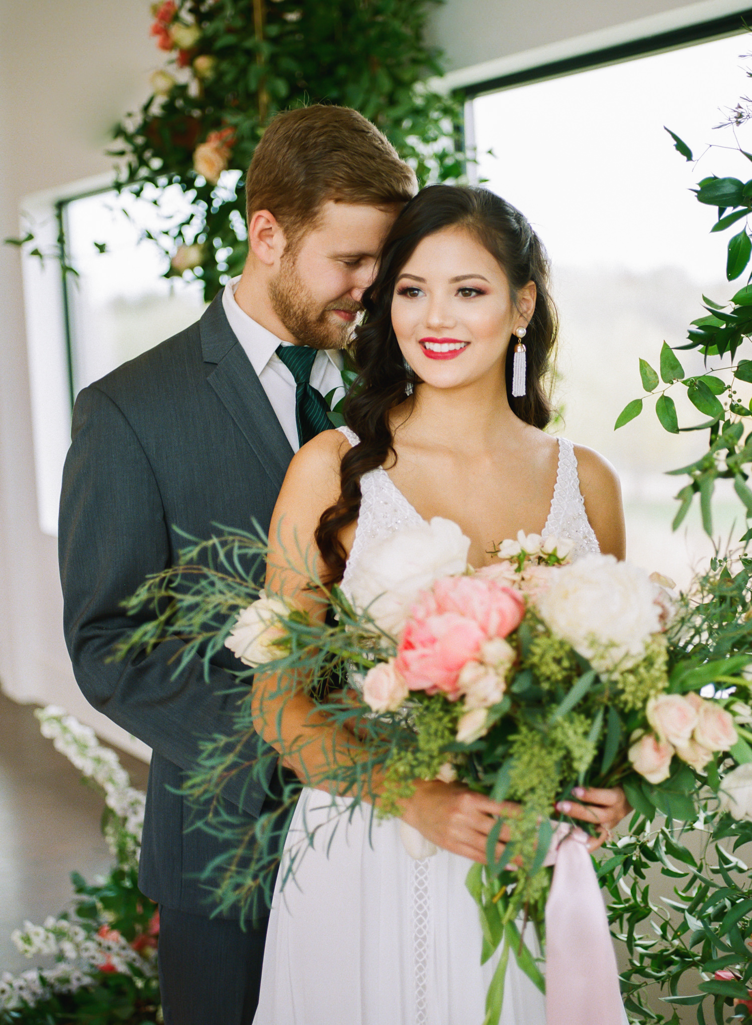 Emerald and Pink Wedding Inspiration at Emerald Hills | Erica Robnett ...